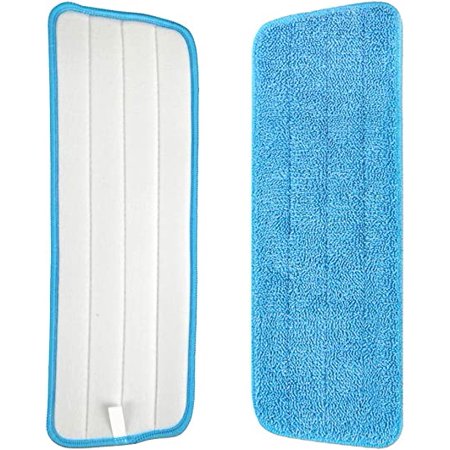 SHAR 6 Pack Blue Microfiber Mop Replacement Heads for Wet and Dry Mops ...