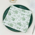 Efavormart Cloth Napkins Set of 5, 20x20 Inch Floral Dusty Sage Green ...