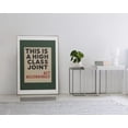High Class Joint Poster Funny Retro Wall Art Green Printable Sign ...