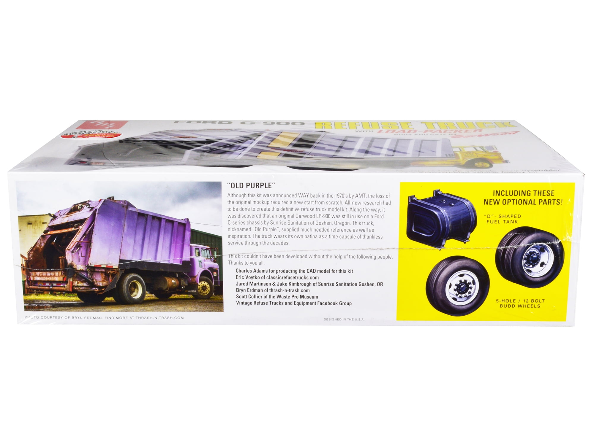Skill 3 Model Kit Ford C-900 GarWood Refuse Garbage Truck with Load ...