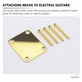 Himition 2 Sets Guitar Neck Plate with Screws Metal Electric Guitar ...