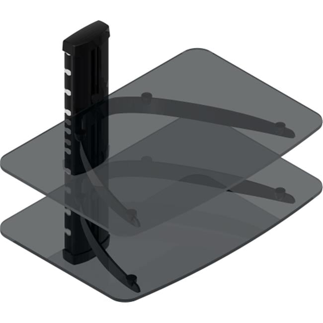 TygerClaw Double Layers DVD Stand with Black Color Glass - Black ...