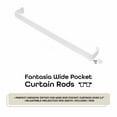 Achim Fantasia 2.5" Wide Curtain Rod, 28-48", White - Walmart.com