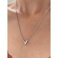 1Pc Alloy Letter V Pendant Necklaces Iron Cable Chain Necklaces for ...