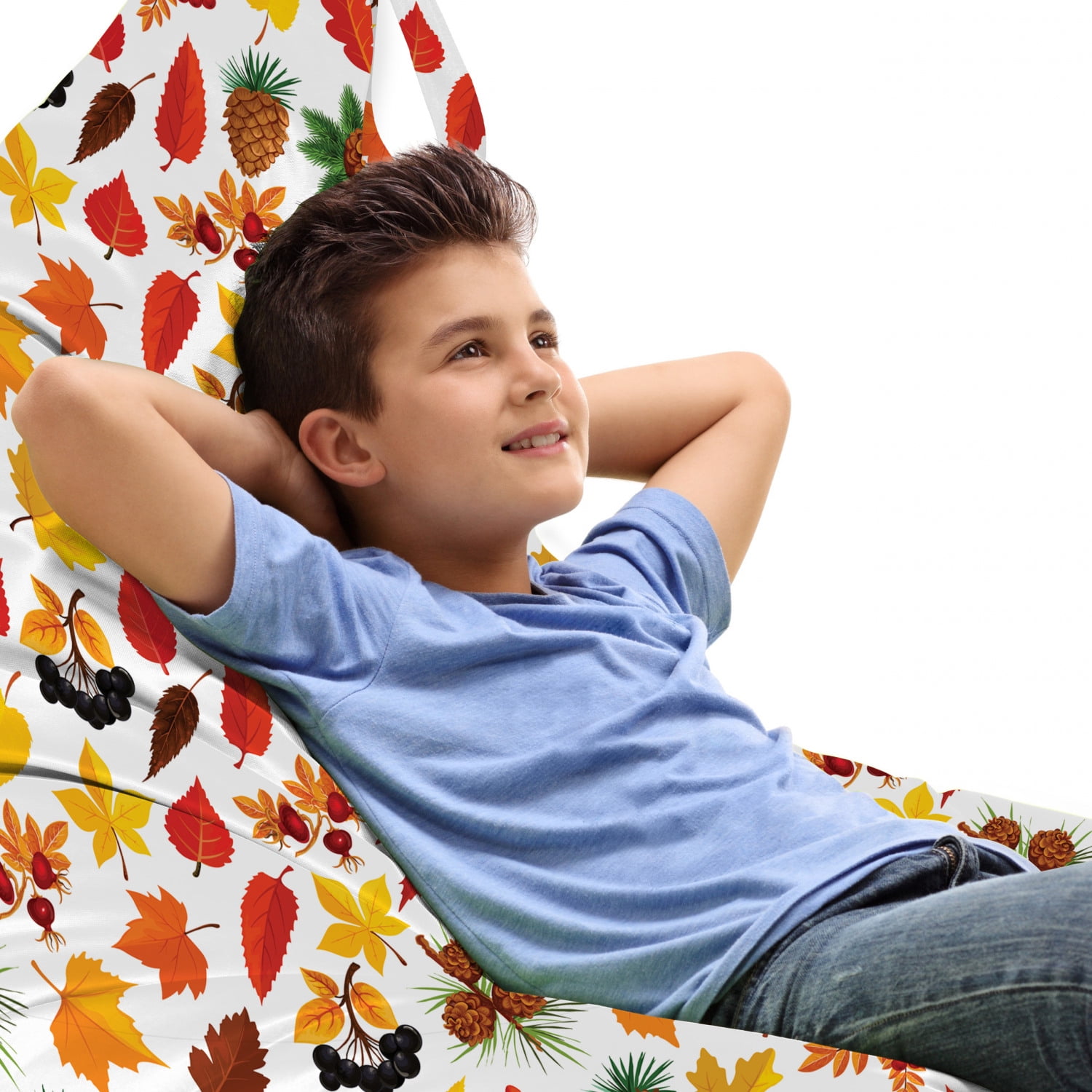 Autumn Lounger Chair Bag, Pine Cones Harvest Maple Leaves Season Time ...