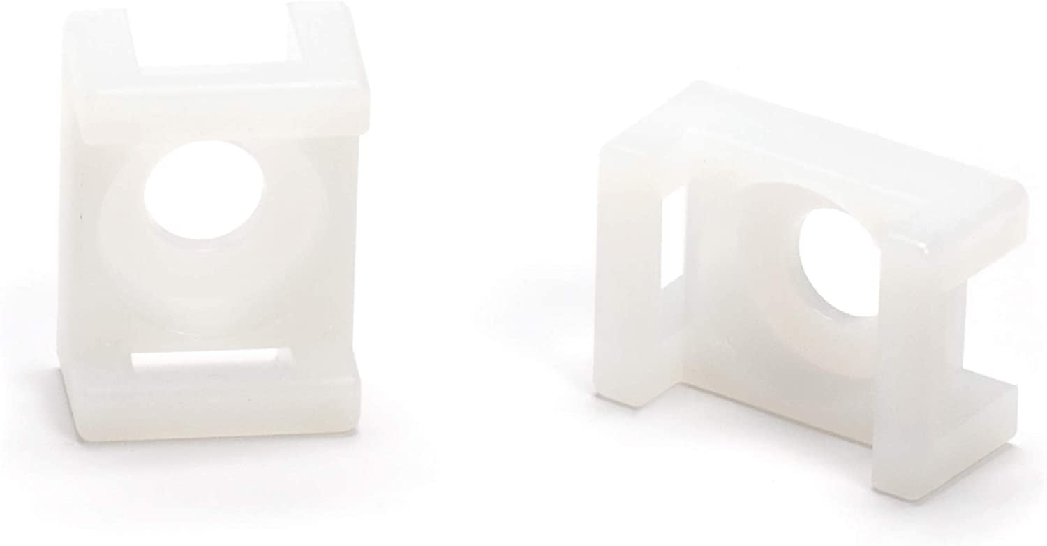 THE CIMPLE CO - Cable Tie Mounting Base - White - Mount Saddle Type ...