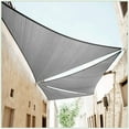 ColourTree Gray Triangle Sun Shade Sail Canopy with Hardware Kit ...