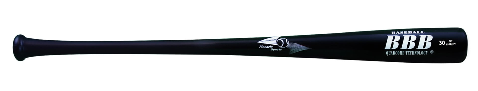 BamBooBat Bamboo Wood Baseball Bat: HBBB30D Black Adult 31 inch ...