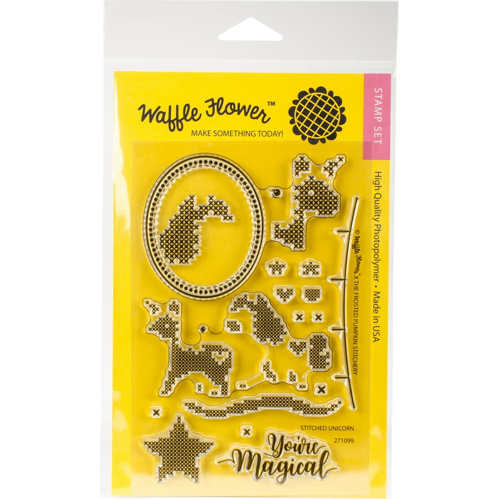 Waffle Flower - Waffle Flower Crafts Clear Stamps 4"X6"-Stitched ...