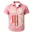Boys Graphic Tees Independence Day Crew Neck Cartoon Print Short Sleeve ...