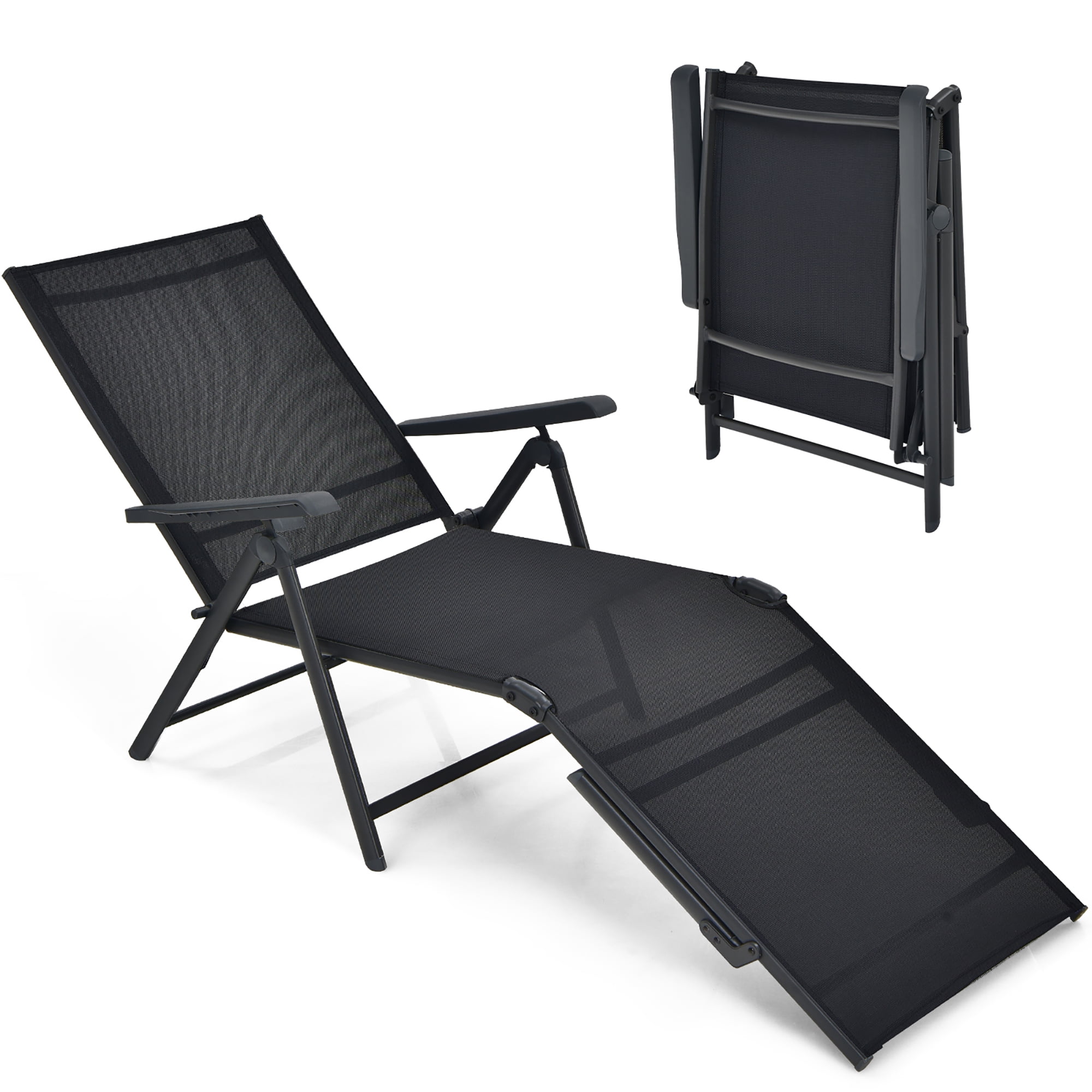 Click here for Costway Patio Folding Chaise Lounge Chair Outdoor... prices
