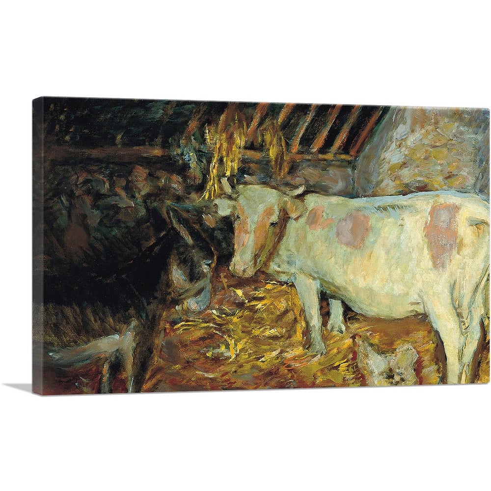 ARTCANVAS The Barn With Cow In The Stable 1912 Canvas Art Print by ...