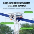 52FT Backyard Zip Line Kit for Kids & Adults Up to 500 LBS Heavy Duty ...