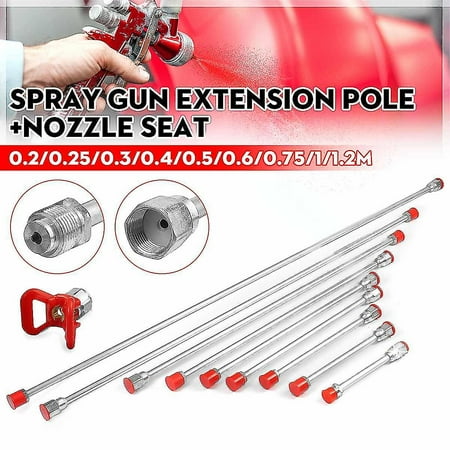 20-120cm Sprayer Extension Rod Airless Paint Spray Gun Tip Extension ...