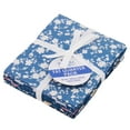 Threadart, Fabric Bundles, 5 Fat Quarters, Dark Blue Vintage Prints ...