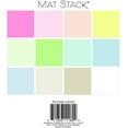 DCWV Single-Sided Cardstock Stack 6"X6" 36/Pkg-Shimmer Pastels Solid ...