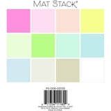 DCWV Single-Sided Cardstock Stack 6"X6" 36/Pkg-Shimmer Pastels Solid ...