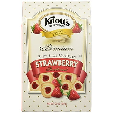 Knott's Berry Farm Premium Shortbread Cookies, Strawberry, 2 oz, 36 ...