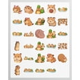 35pcs Playful Stationery Stickers Cute Animal Stickers Adorable Kids ...