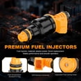 8x Heavy Duty Fuel Injectors 15 Degree Spray for Ford Excursion 5.4L ...
