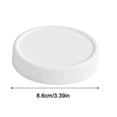 XIBUFE Wide Mouth Mason Jar Lids,White Plastic Lids for Mason/Canning ...