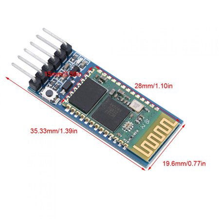FLAMEEN Bluetooth Serial Port Transceiver Baseboard, HC-05 Wireless ...