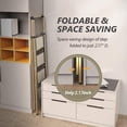 4 Step Gold Aluminum Folding Step Stool Multi-use Home Library ...