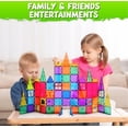 Smarty Play Magnetic Tiles Building Set, 100 Pieces with Car ...