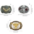 2pcs Western-style Buckle Unisex Waist Belt Metal Buckle Household ...