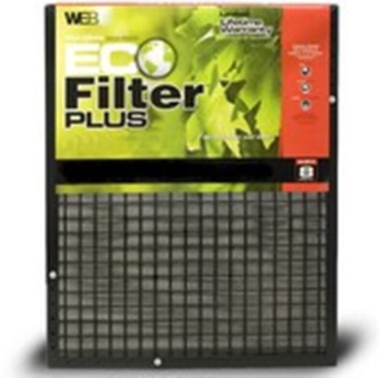 25x25x1 WEB Eco Plus Permanent Electrostatic 1" Thick Filter - Walmart.com