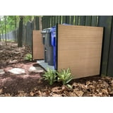 Enclo Lincoln Cedar Color Outdoor No Dig WoodTek Vinyl Privacy Screen ...