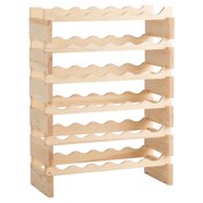 ZENSTYLE Vertical Large Wood Stackable Modular Wine Rack, 96 Bottle ...