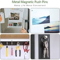Updated Strong Magnetic Metal Push Pins, Fridge Magnets Push Pins for ...