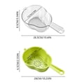 2 In 1 Pear Shaped Colander Bowl Set Detachable Strainer With Handle ...
