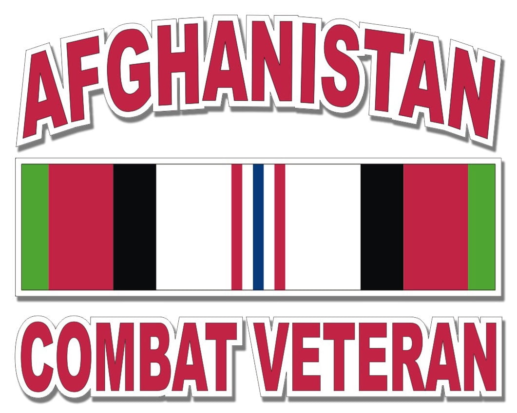 3.8 Inch Afghanistan Combat Veteran Decal - Walmart.com
