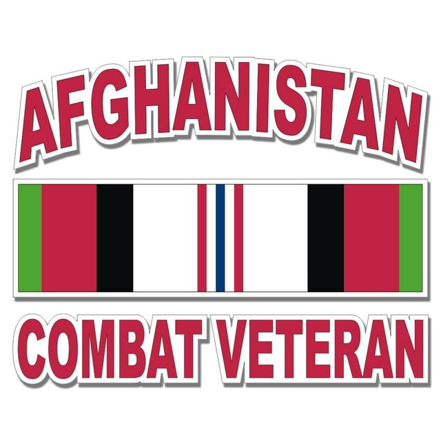 3.8 Inch Afghanistan Combat Veteran Decal - Walmart.com