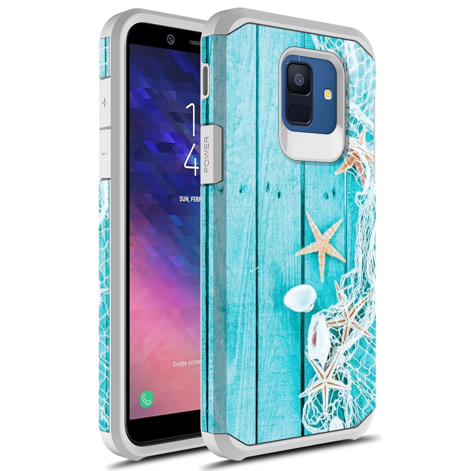 Samsung Galaxy A6 Case, Kaesar Slim Hybrid Dual Layer Shockproof Hard ...