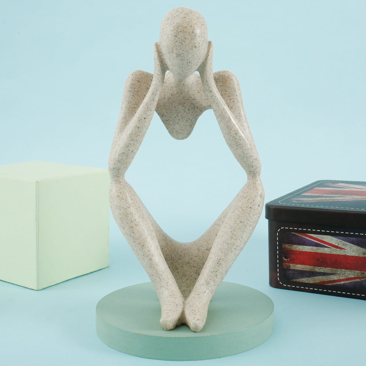 Hands DIY Nordic Thinker Statue Abstract Thinker Sculpture Resin ...