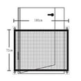 71Inx28In Tall Pet Dog Gate with Retractable Safety Guard and Mesh ...