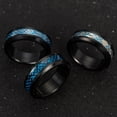 PAMTIER Men's Stainless Steel Spinner Rings for Stress Relief Comfort ...