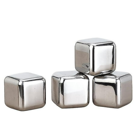 304 Stainless Steel Quick-frozen Ice Cubes, 4 Metal Ice Particles ...