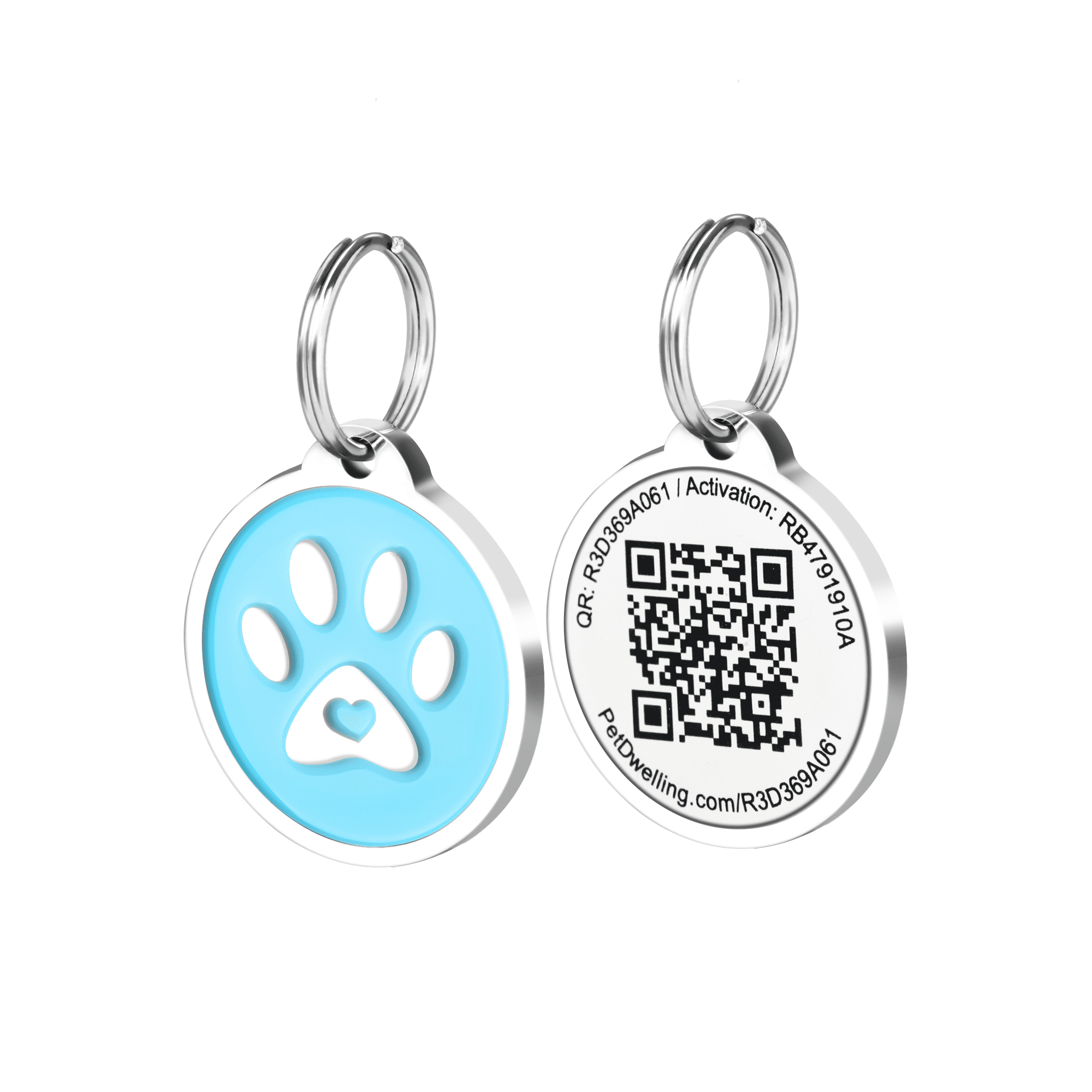 Pet Dwelling 2D QR Code Pet ID Tag - Dog Tags - Cat Tags - Online Pet ...