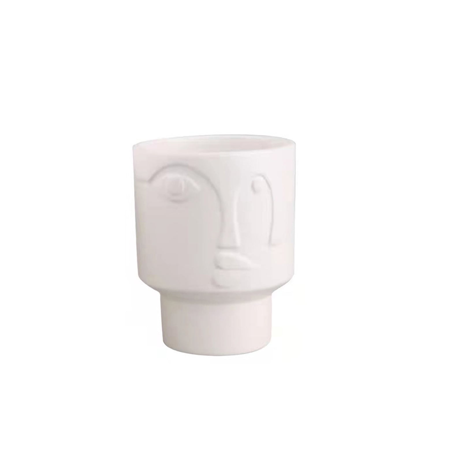 Ceramic 5 Inch Large Head Planter Pot Self Watering Face Planter Pot ...