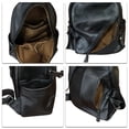 Genuine Leather Backpack for Women Hand Painted Knapsack Purses Casual ...