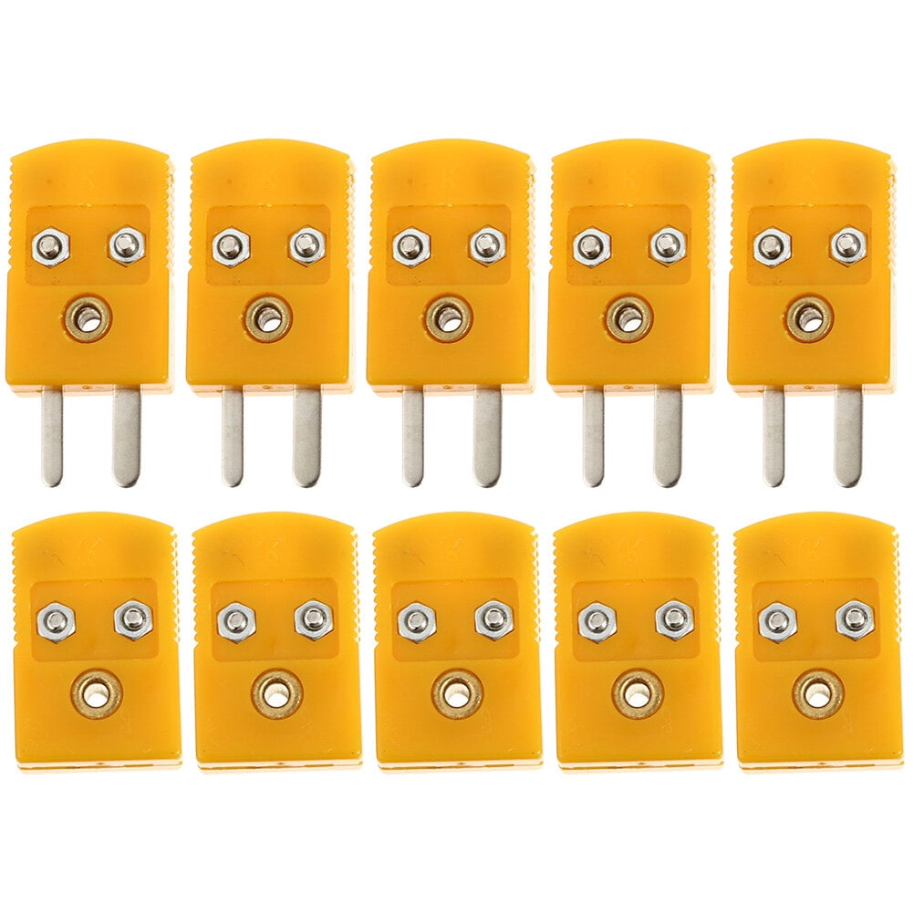 Thermocouple Type K Plug Connector Adapter Male Female Wire Plugs Cable ...