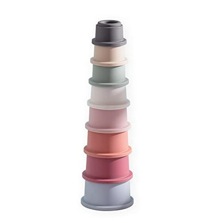 ZYFLSQ Stacking Cups Baby Toy, Nesting Cups 8 Pcs with Pattern for Kid Baby 6 Months and Up ...