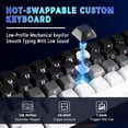 65% Gaming Keyboard, LED Backlit Mini Wired Keyboard, Ultra-Compact ...