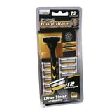 As Seen on TV! MicroTouch Tough Blade Triple Blade Razor with 12 Refill ...