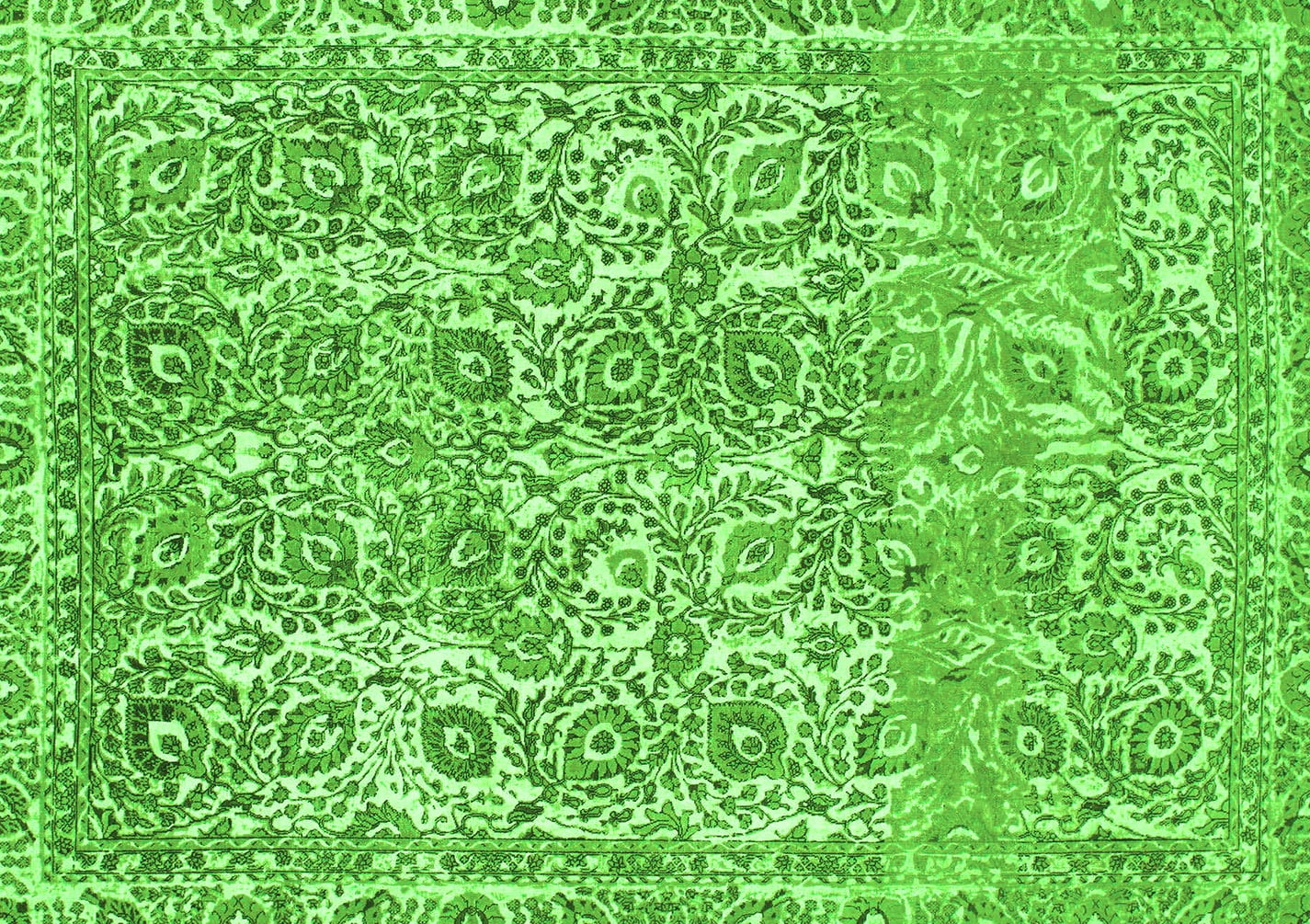 Ahgly Company Indoor Rectangle Abstract Green Modern Area Rugs, 8' x 12 ...