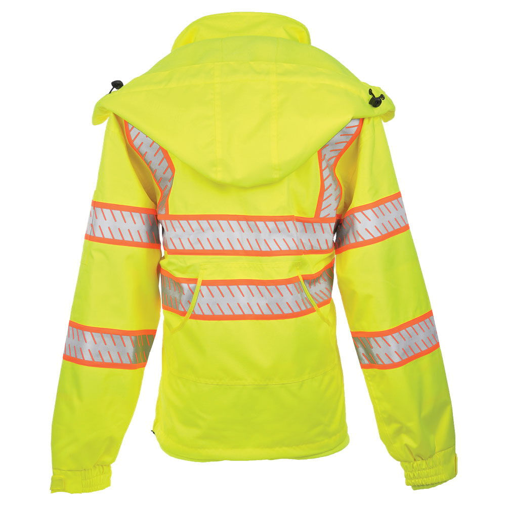 Women's High Visibility Removable Fleece-Lined Parka Jacket, Type R Class 3, 3XL, SAFEGEAR ...